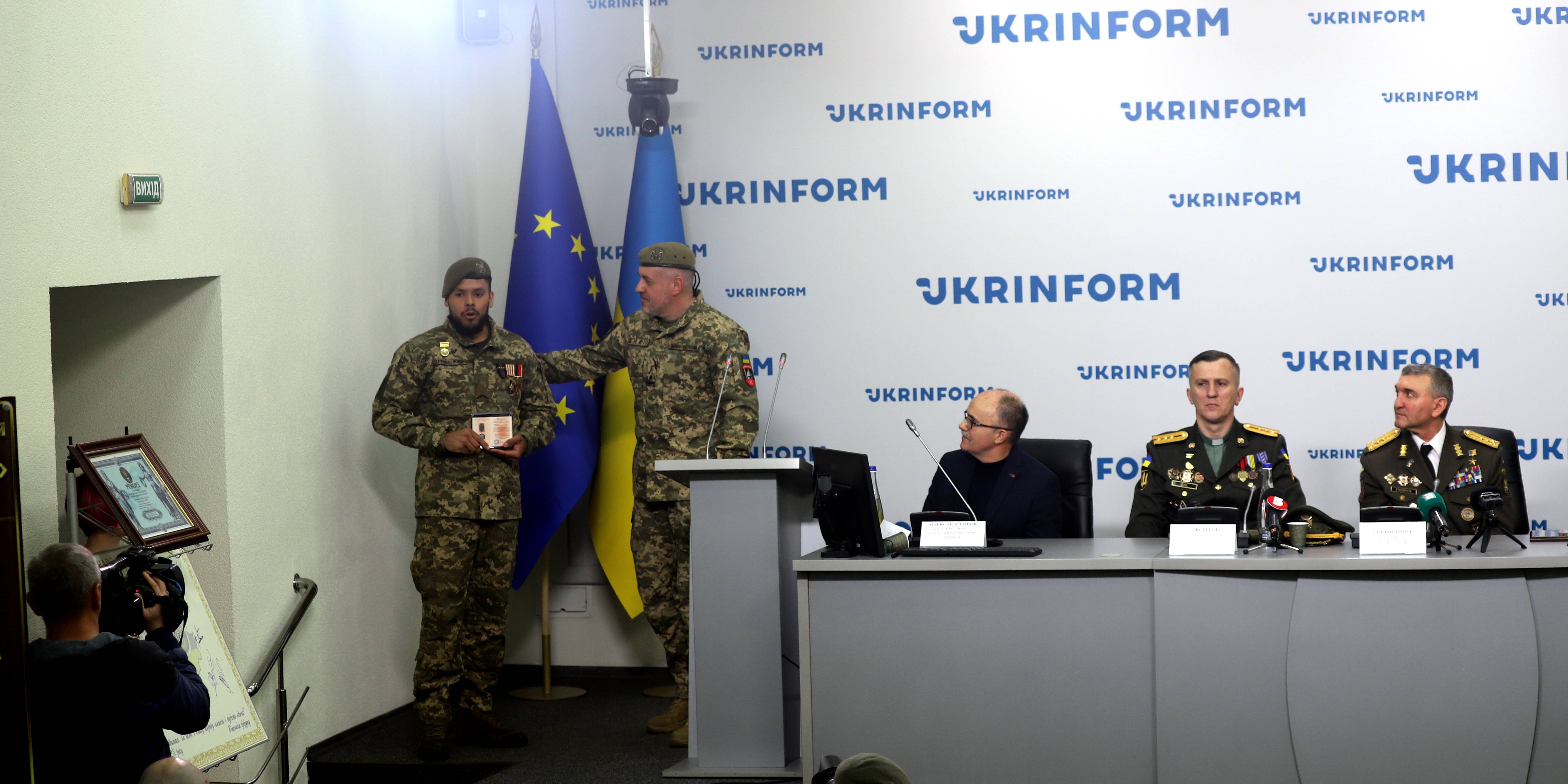 Soldiers of the International Defense Legions of Ukraine received ...